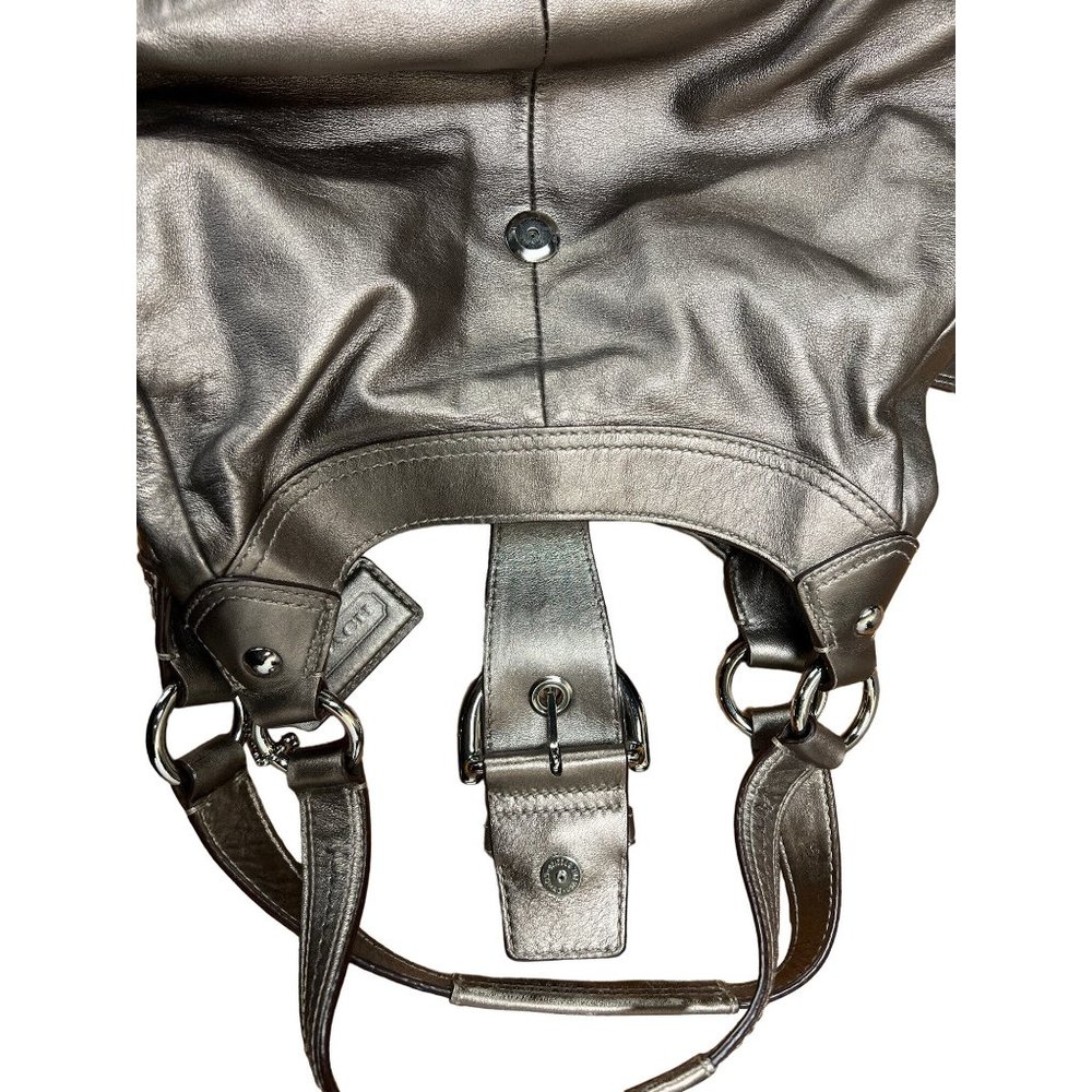 Coach Soho Leather Hobo Bag Metallic Bronze Handbag - Gem
